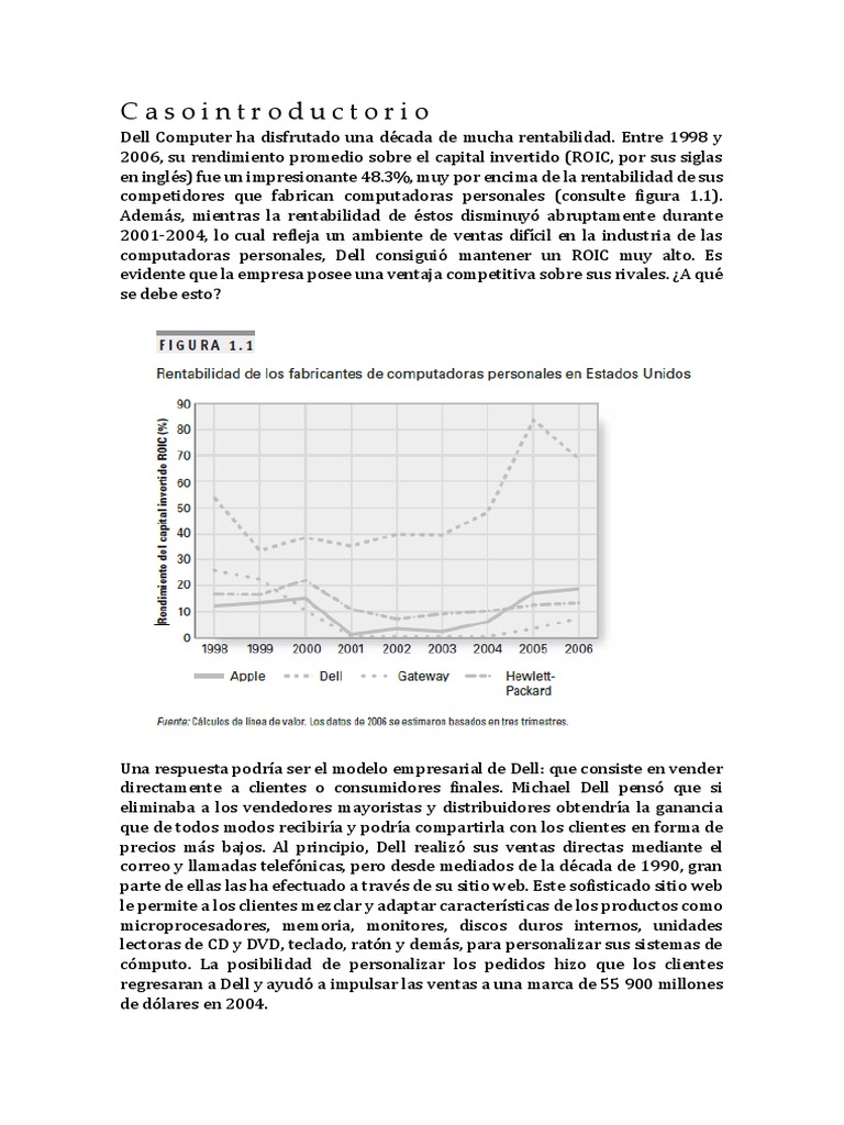 Caso DELL | PDF | Dell | Outsourcing