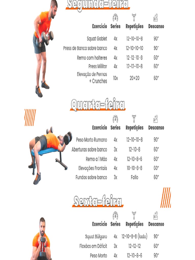 Treino Caseiro Com Halteres Primeiro Mes | PDF