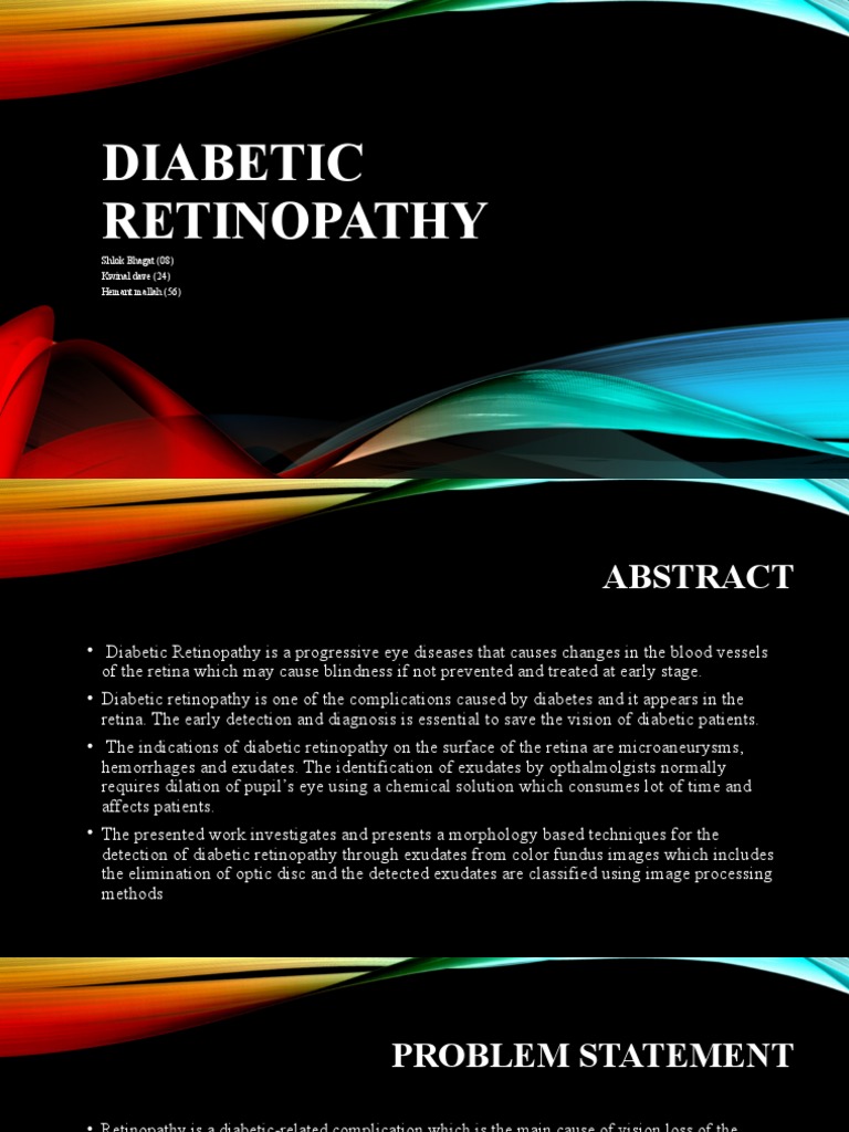 Diabetic Retinopathy Project | PDF | Matlab | Computing