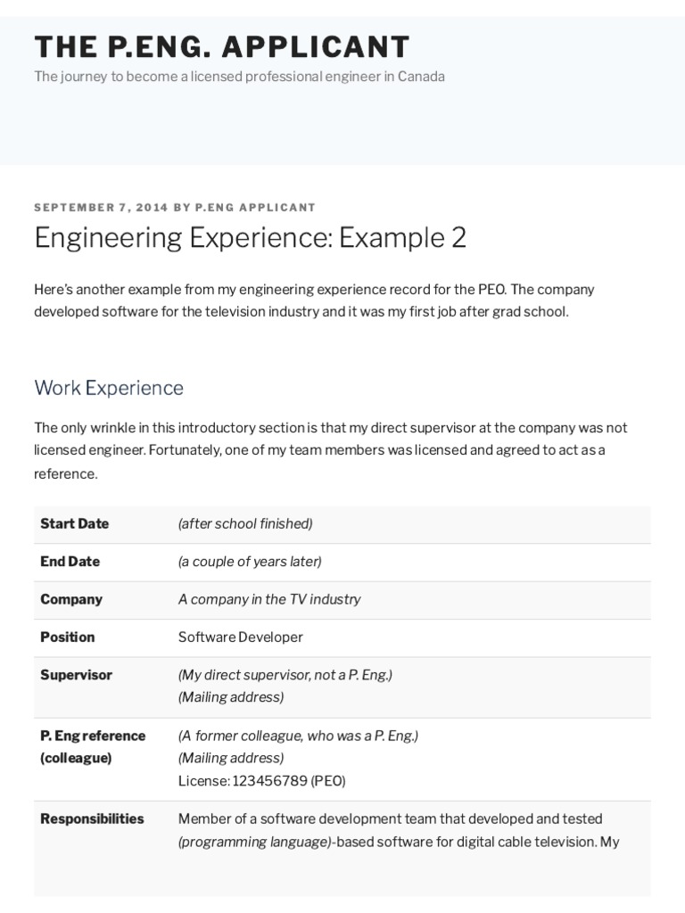 PEO Experience Record: Software Development | PDF | Software Testing ...
