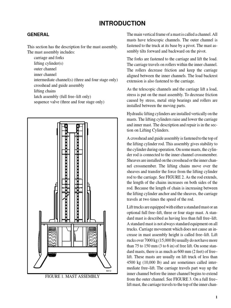 Mast Description | PDF | Elevator | Valve