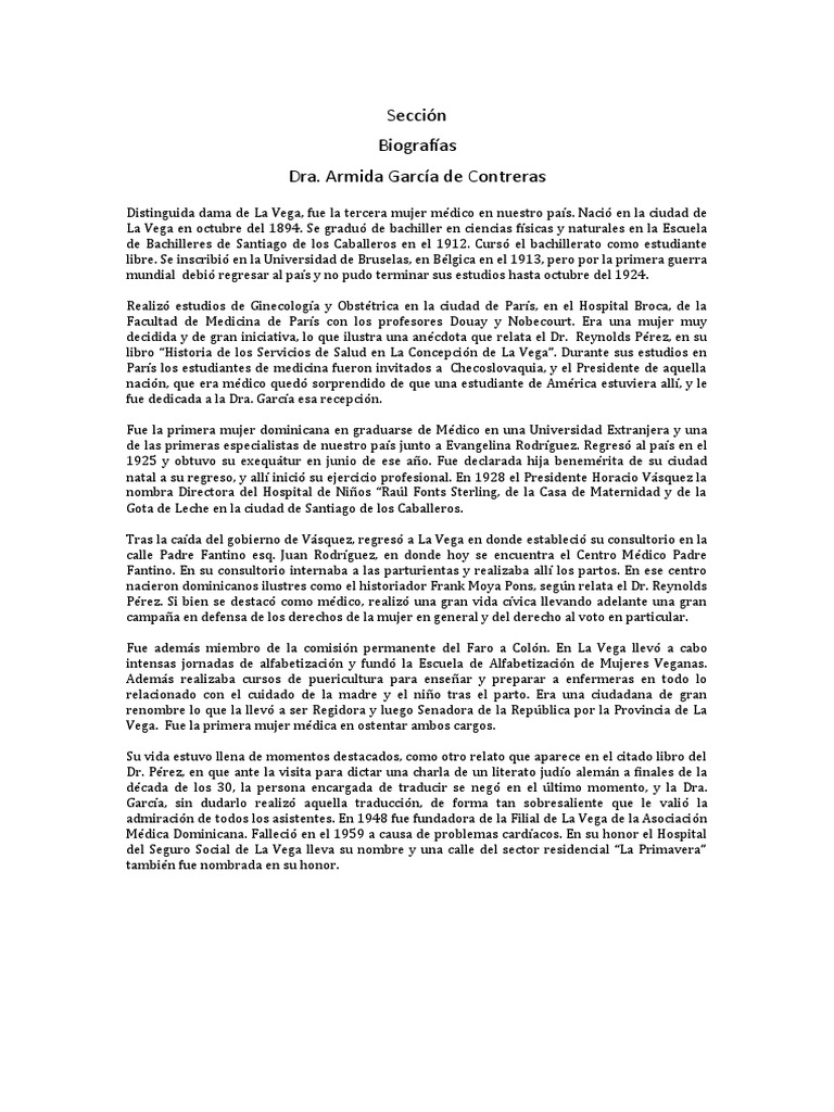Dra Armida Garcia | PDF | Viajes y turismo | Historia