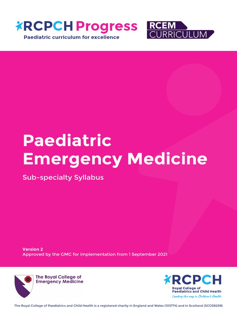 Appendix 4M - Paediatric Emergency Medicine | PDF | Injury | Curriculum