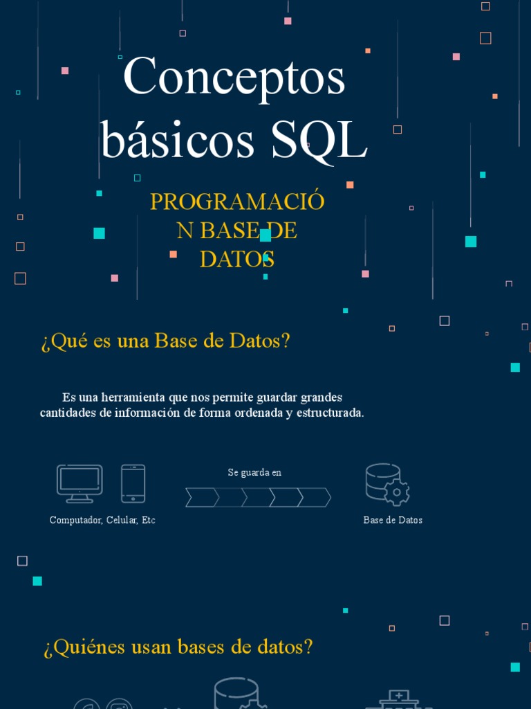 1.-Conceptos Básicos SQL | PDF | SQL | Software 1.-Conceptos Básicos SQL | PDF | SQL | Software