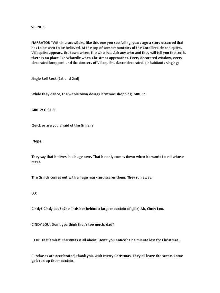 English Grinch R | PDF