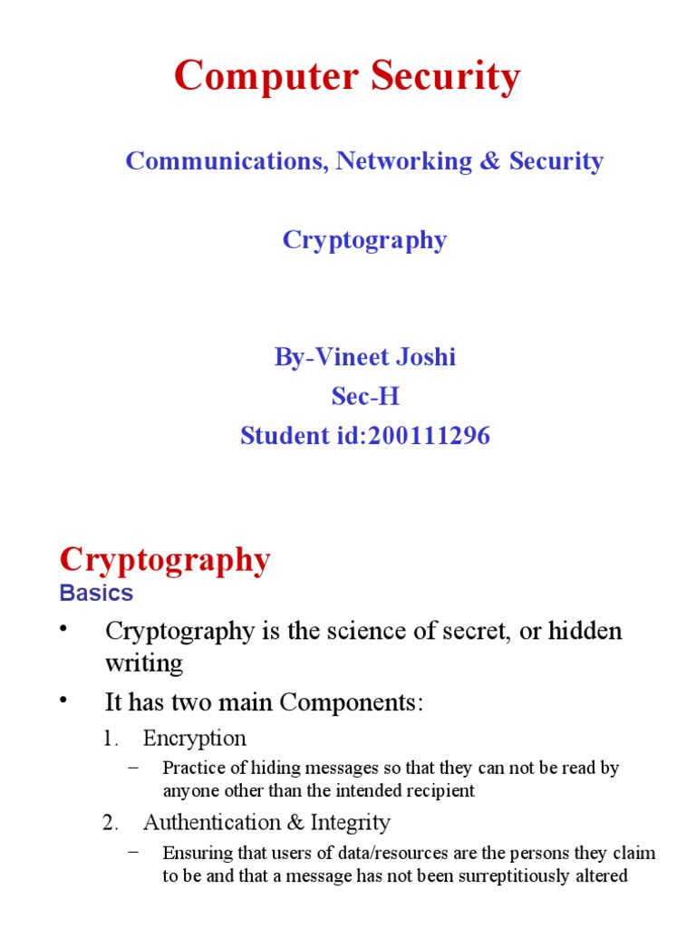 Vineet Mooc | PDF | Cryptography | Encryption