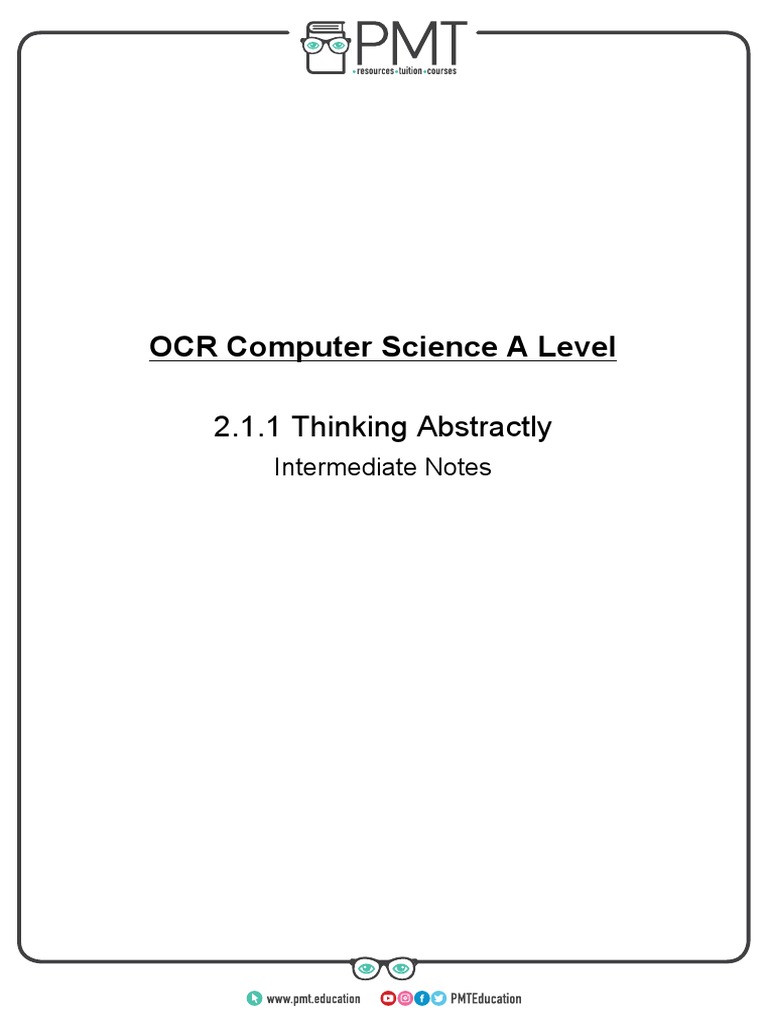 2.1.1. Thinking Abstractly-2 | PDF | Abstraction (Computer Science) | Computer Programming