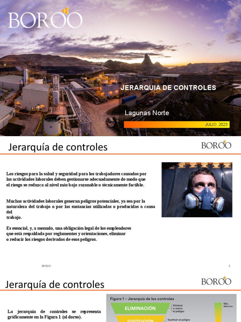 Charla de Seguridad - Jerarquia de Controles | PDF | Riesgo