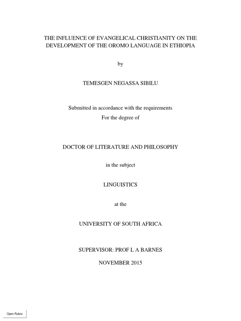 Thesis Temesgen Ns | PDF | Ethiopia