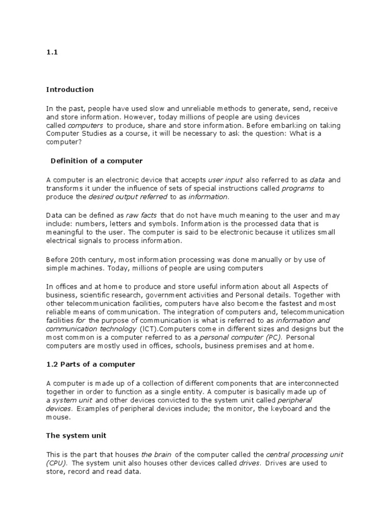 CS Notez | PDF | Random Access Memory | Read Only Memory