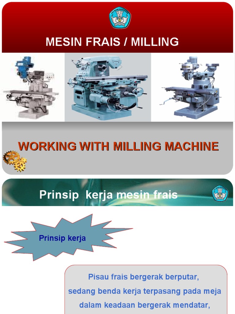 Prinsip dan Jenis Mesin Frais | PDF
