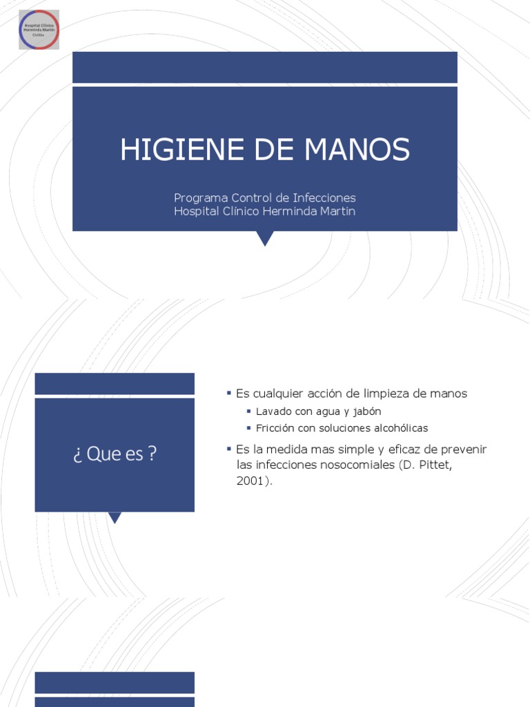 Higiene de Manos. CURSO EPP 2022 | PDF | Lavado de manos ...