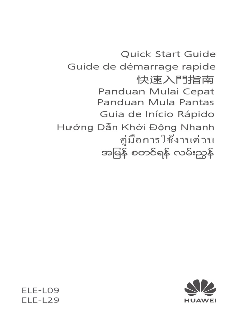 Huawei p30 Pro Panduan Mulai Cepat (Vog-L09&l29, Emui9.1.0 - 01, In ...