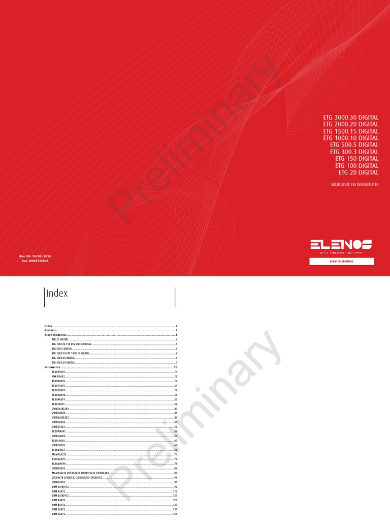 ETG Digital Transmitter Service Manual | PDF | Infographics | Computing
