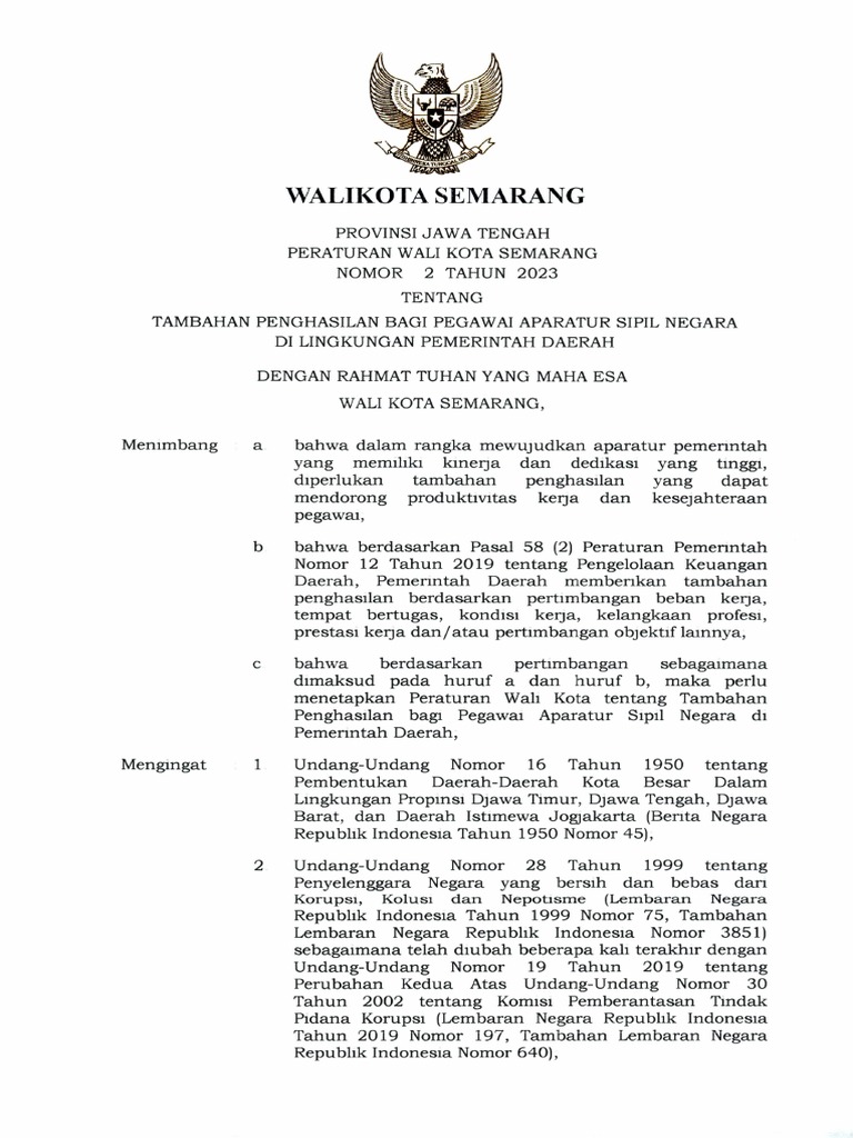 PERWAL TPP 2023 | PDF