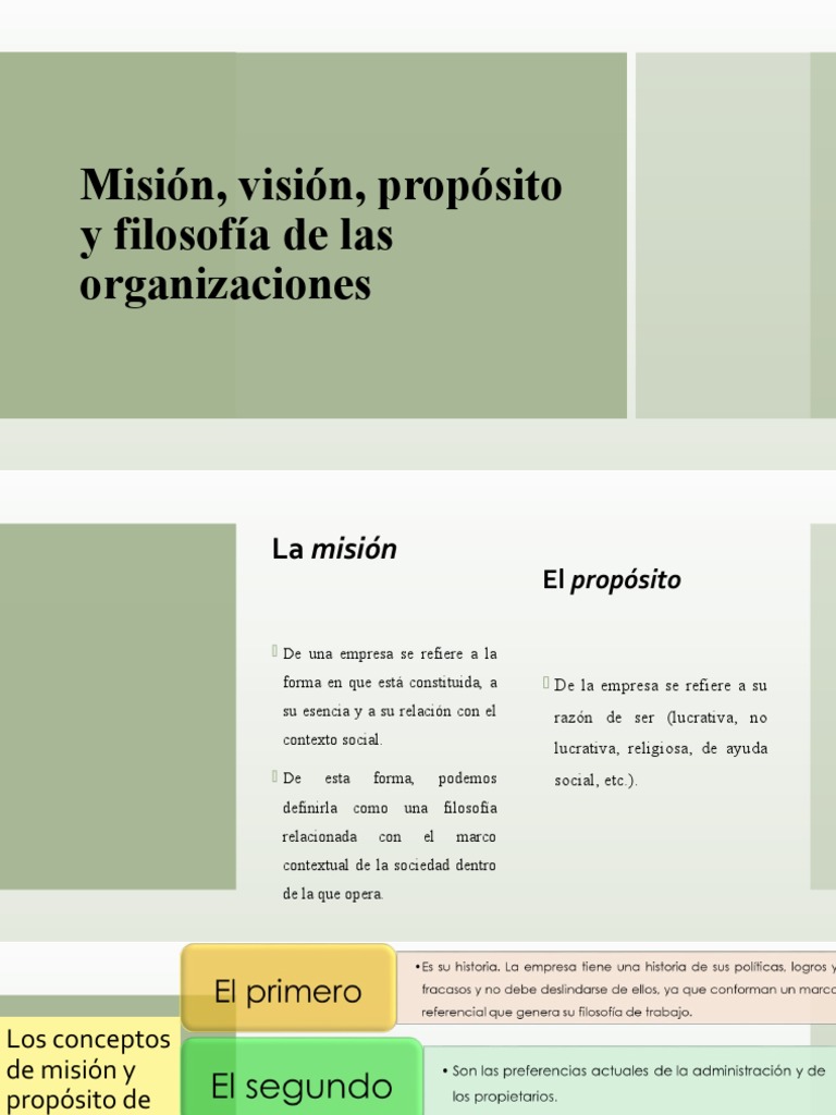 Filosofía y Misión Empresarial Ejemplos | PDF | Business | Calidad ...
