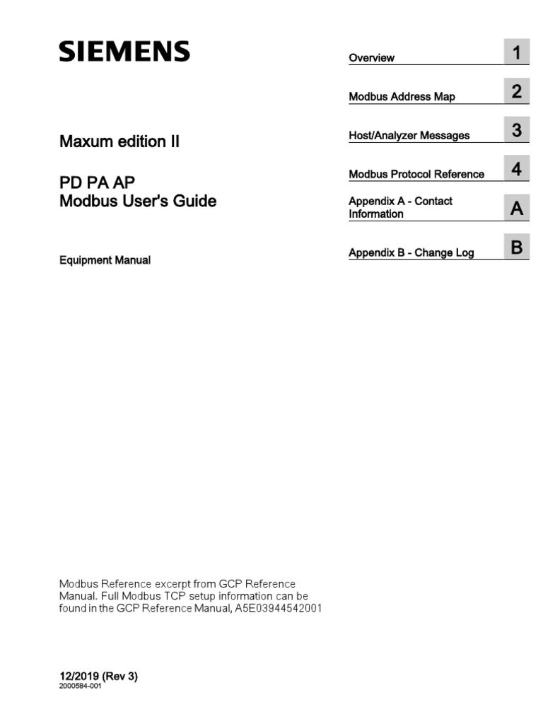 Modbus Users Guide 2000584-001 | PDF | Computer Network | Transmission ...