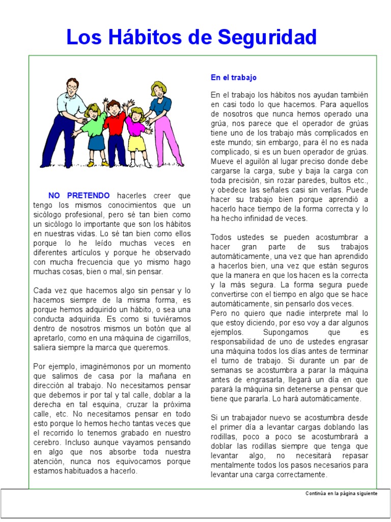 08-01-2022 Los Habito de Seguridad | PDF | Relaciones personales ...