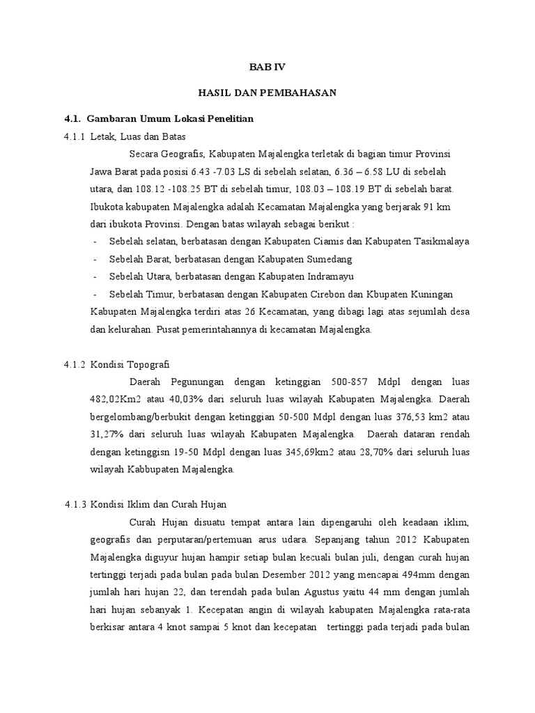 BAB IV Hasil Dan Pembahasan | PDF