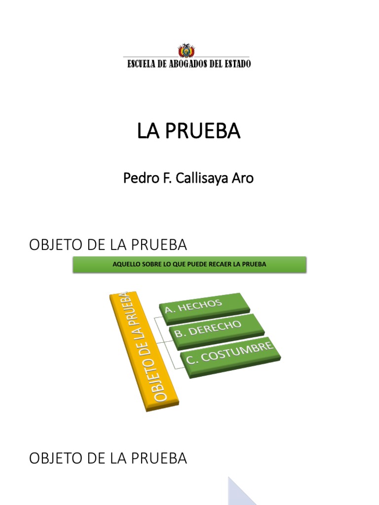 La Prueba | PDF | Evidencia (ley) | Ley procesal