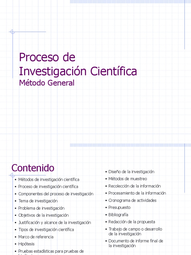 El Proceso Científico | PDF | Muestreo (Estadísticas) | Método científico