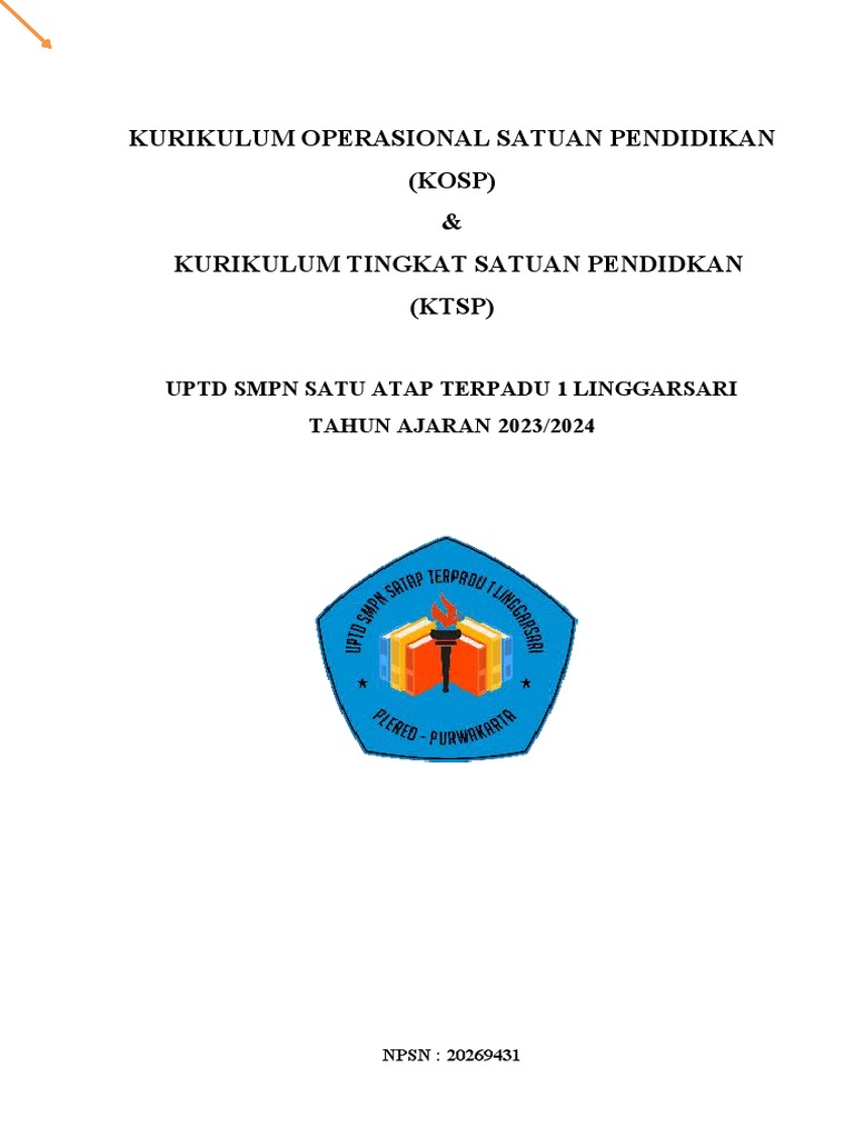 Kosp Tahun Pelajaran 2023 - 2024 | PDF