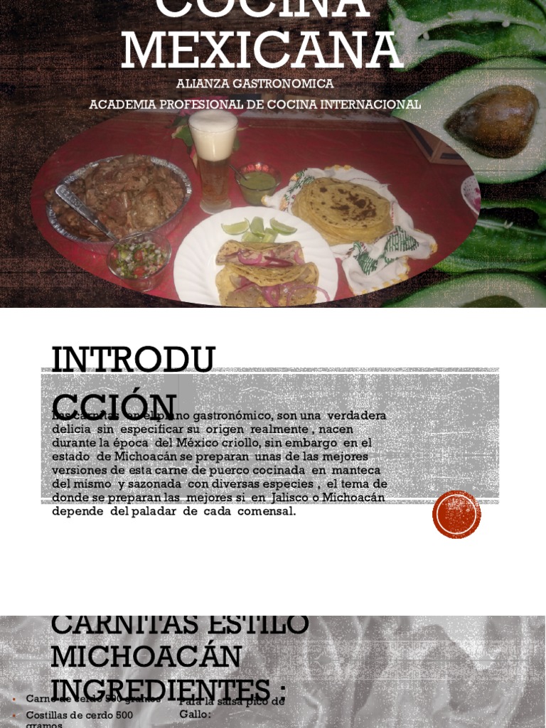 Cocina Mexicana1 | PDF | Alimentos | Cocina de las Americas