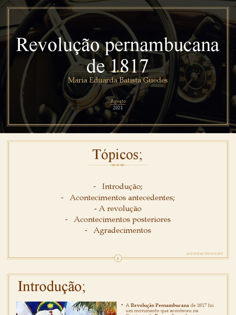 Revolução Pernambucana de 1817 | PDF | Brasil