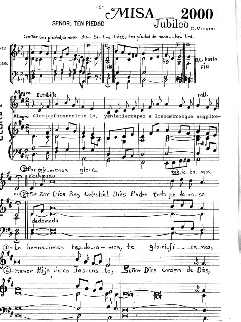 1 - Misa Jubileo 2000pdf | PDF