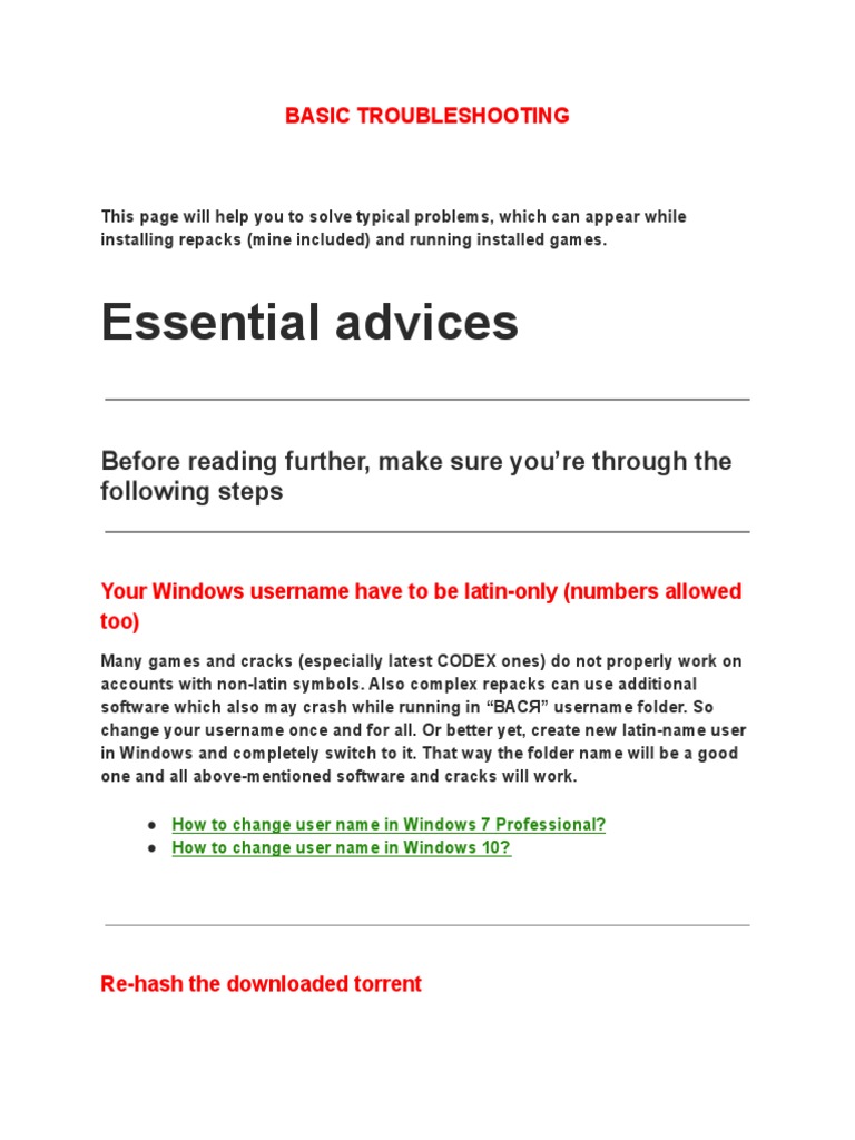 Basic Troubleshooting | PDF | Microsoft Windows | Installation ...