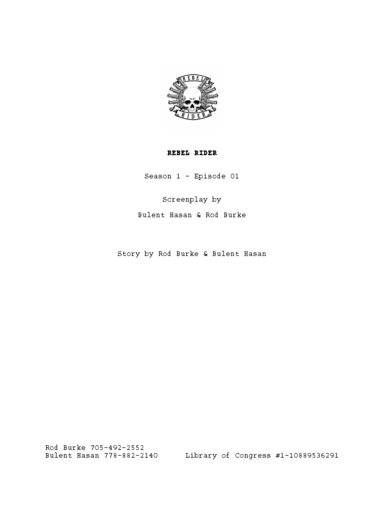 Rebel Rider - S01-E01 THE BIKER-JULY-V3 | PDF