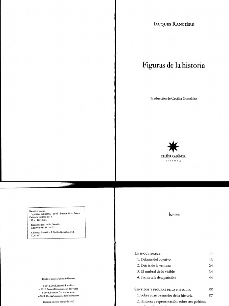 Ranciere Figuras Dela Historia | PDF