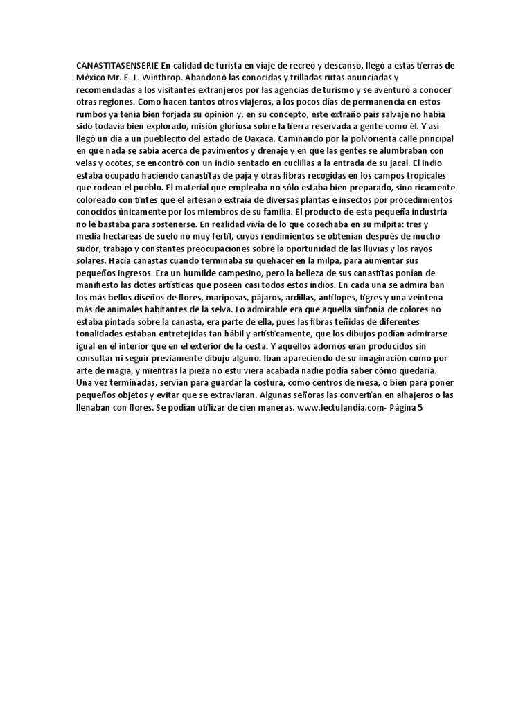 Canastitas en Serie Fracmento | PDF