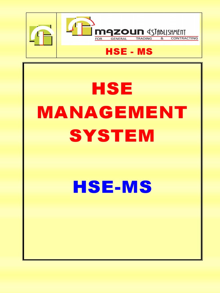 Hse MS | PDF | Safety | Personal Protective Equipment
