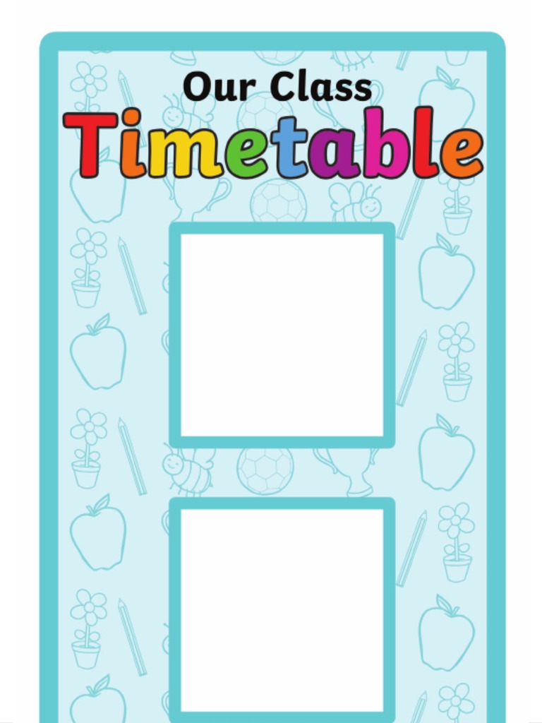 T C 1515 Vertical Visual Timetable Display With 12 Boxes Ver 1 | PDF