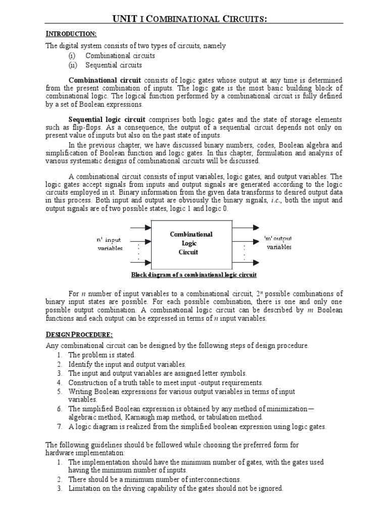 DPCO Unit 1 - New | PDF | Logic Gate | Subtraction