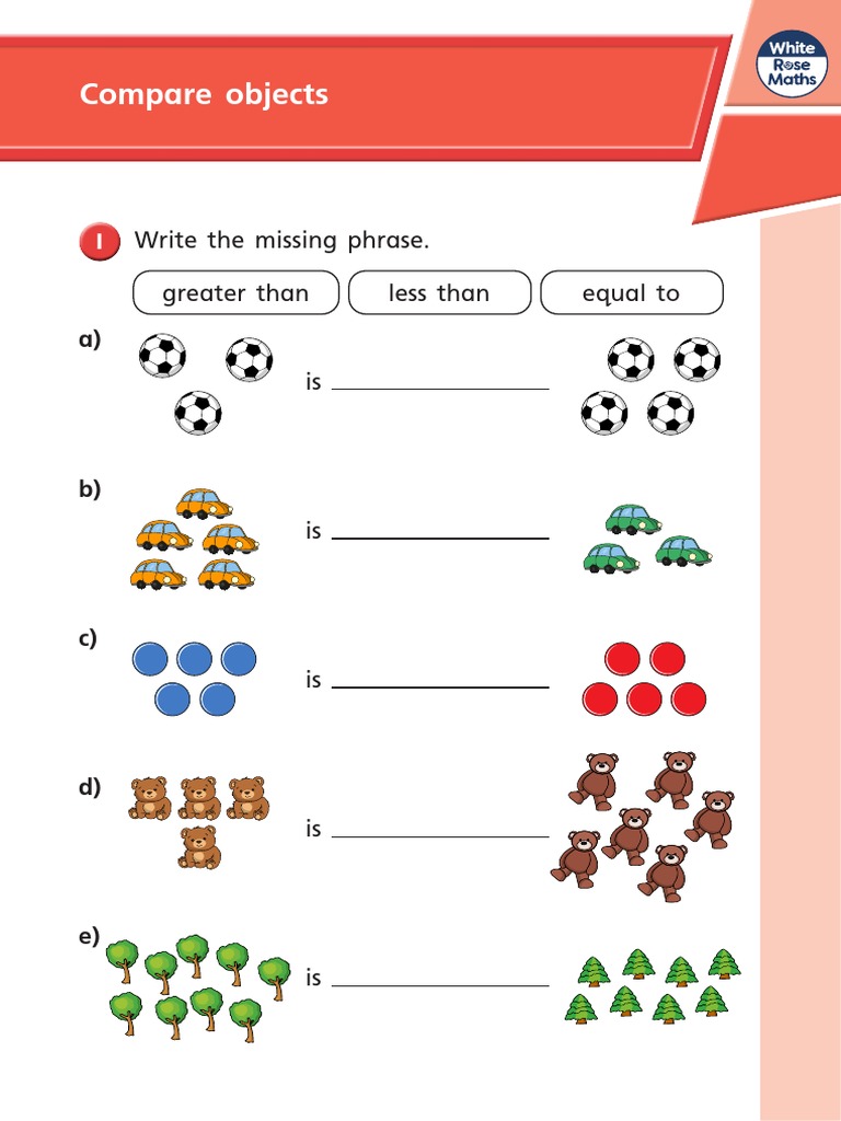 Math Comparison and Equalization Activities | PDF