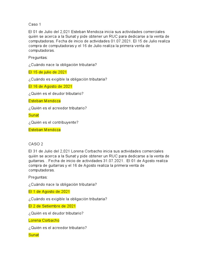 Casos+semana+3 1940013813 | PDF | Dinero | Responsabilidad ...