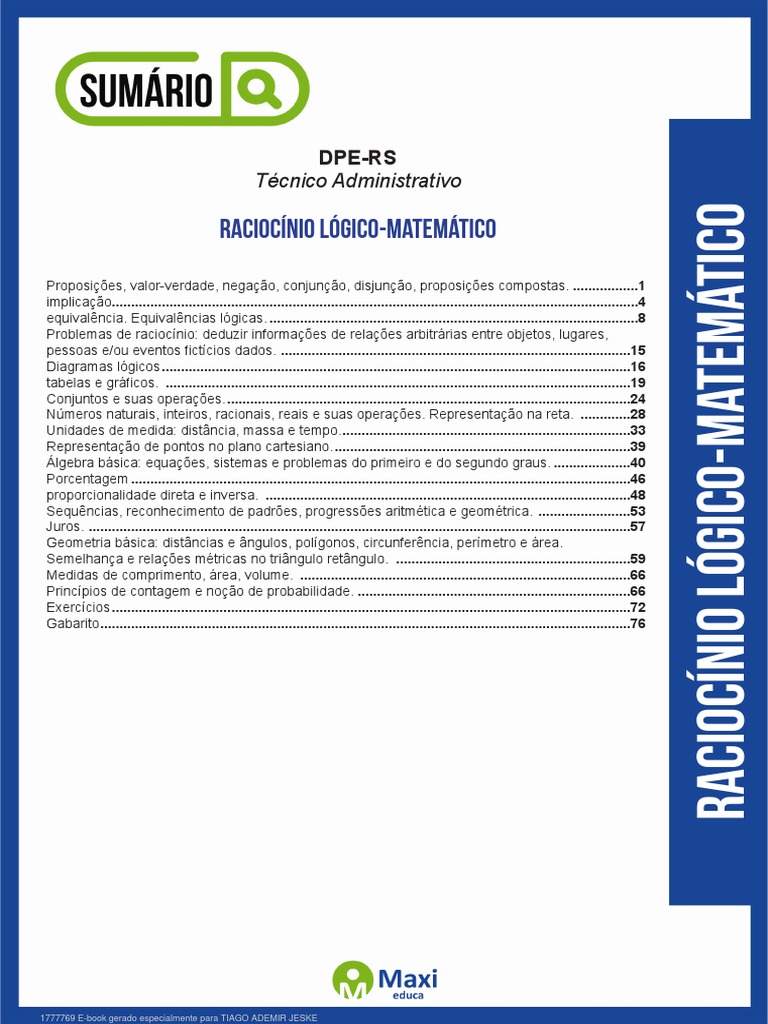 02 Raciocinio Logico Matematico | PDF | Lógica matemática | Raciocínio dedutivo