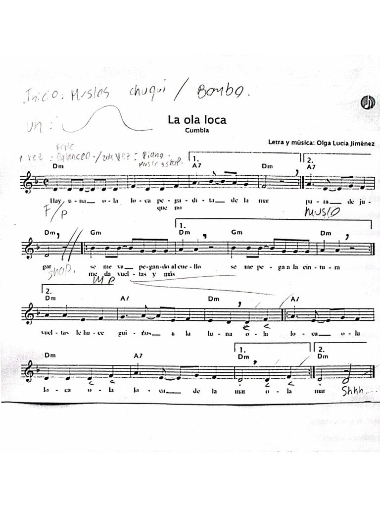 Coro Infantil - La Ola Loca | PDF