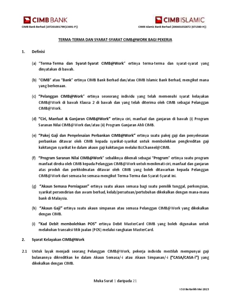 Employee at Work TNC BM | PDF