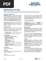 Masteremaco N 303 Tds | PDF | Concrete | Paint