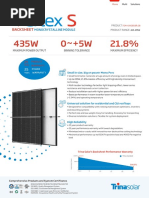 Trina 440W Vertex-S+ Datasheet | PDF | Photovoltaics | Solar Panel