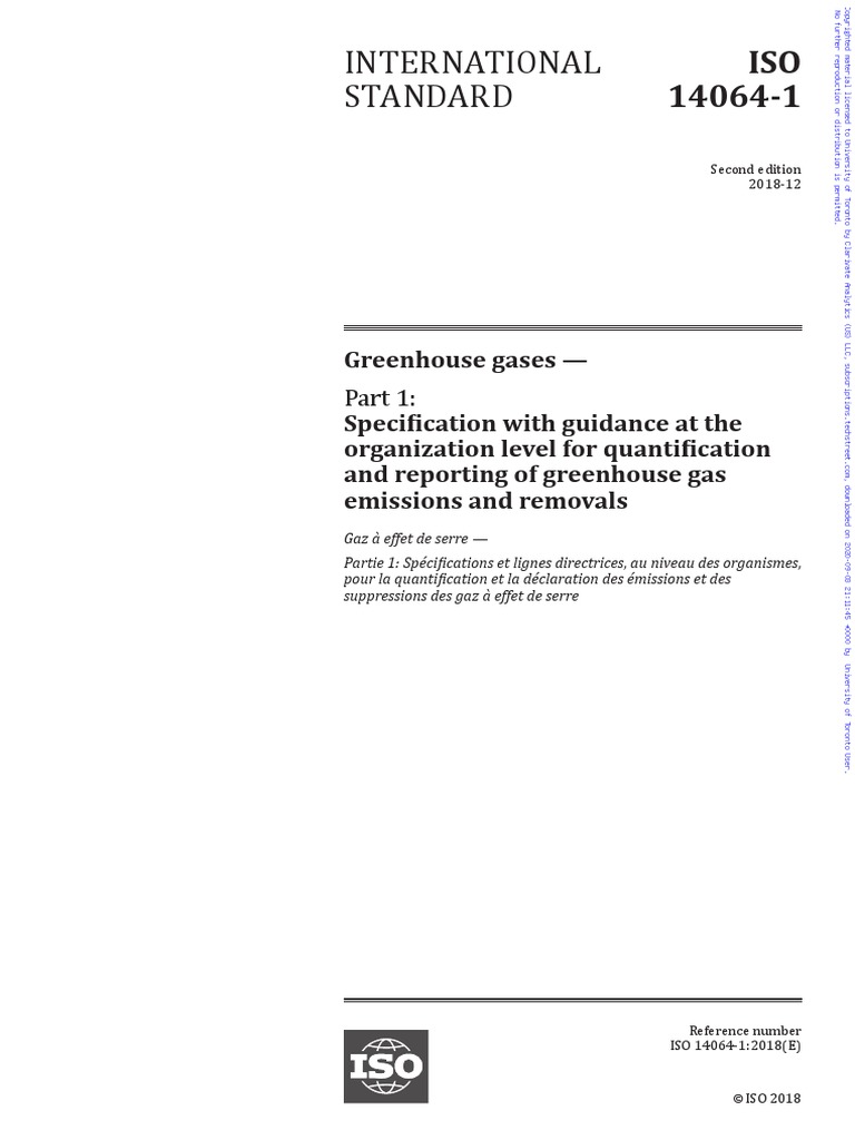 Iso+14064 1 2018 | PDF | Greenhouse Gas | Greenhouse Effect