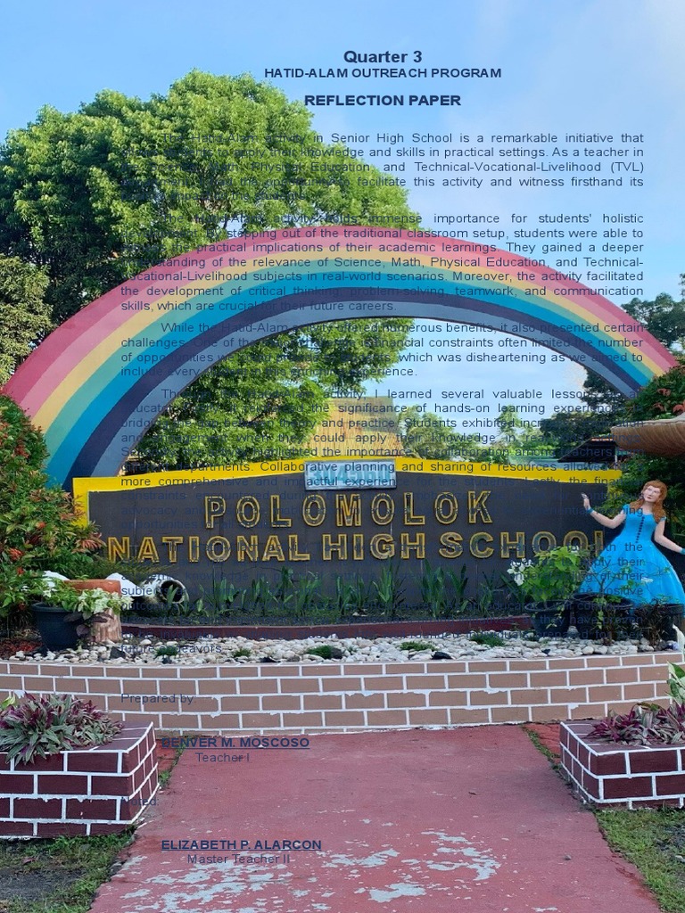 Hatid-Alam Reflection Paper | PDF | Teachers | Learning