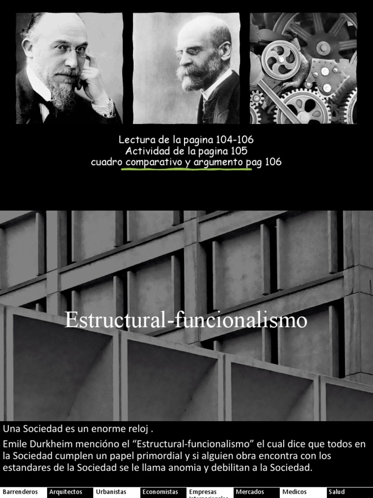 Estructural Funcionalismo Marx | PDF