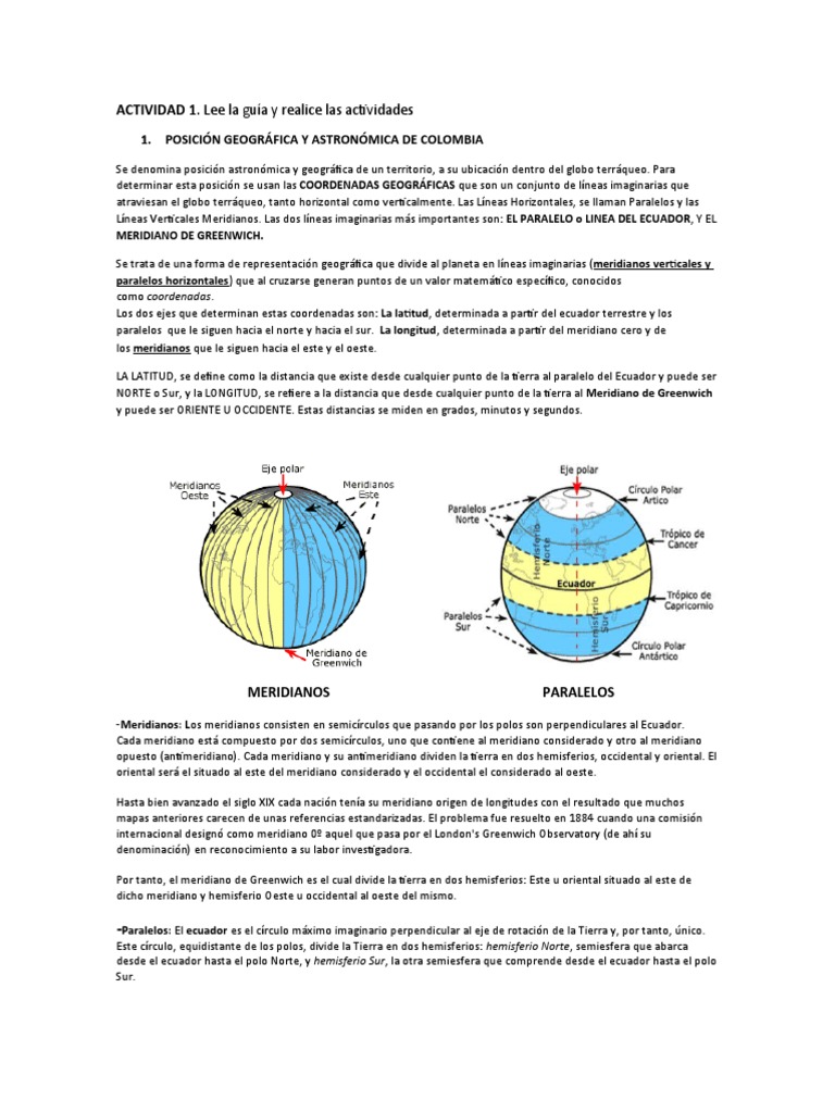 Coordenadas Pdf Ecuador Cartografía
