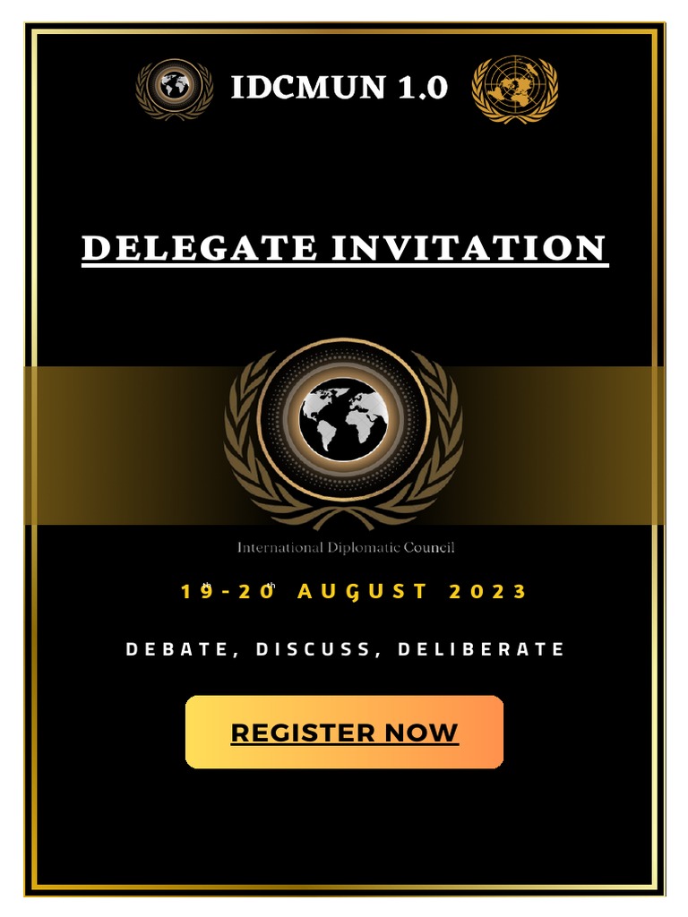 IDCMUN 1.0 Delegate Invitation | PDF | United Nations Security Council ...