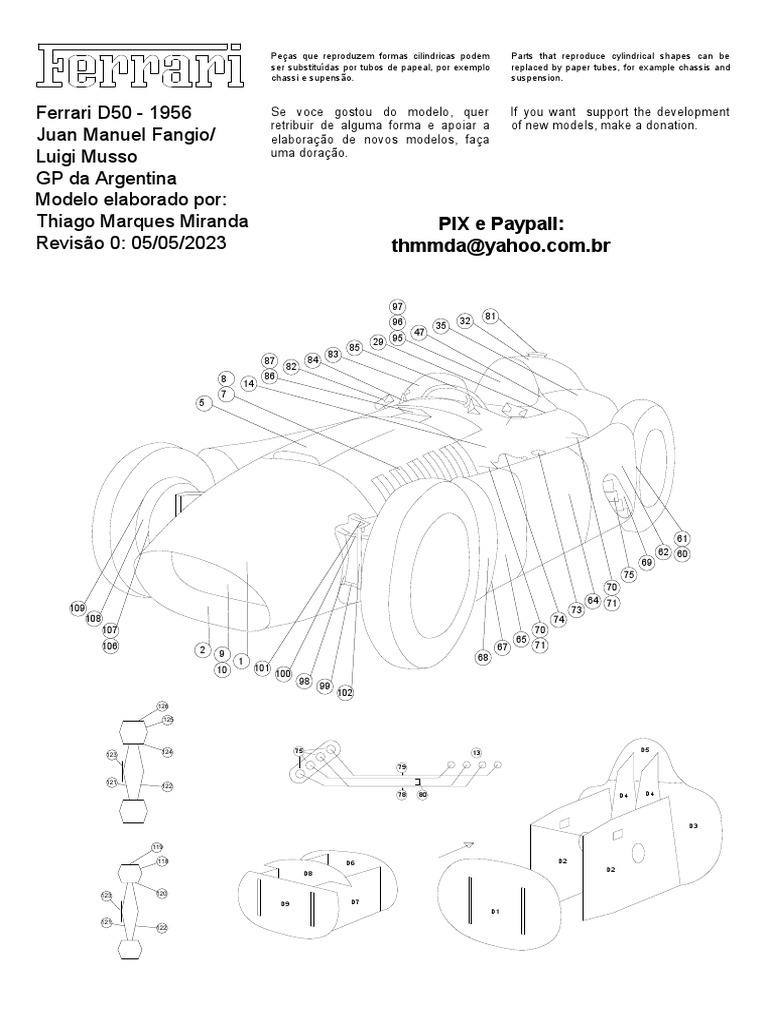 Modelo Ferrari D50 para Entusiastas | PDF | Fórmula Um | Esportes
