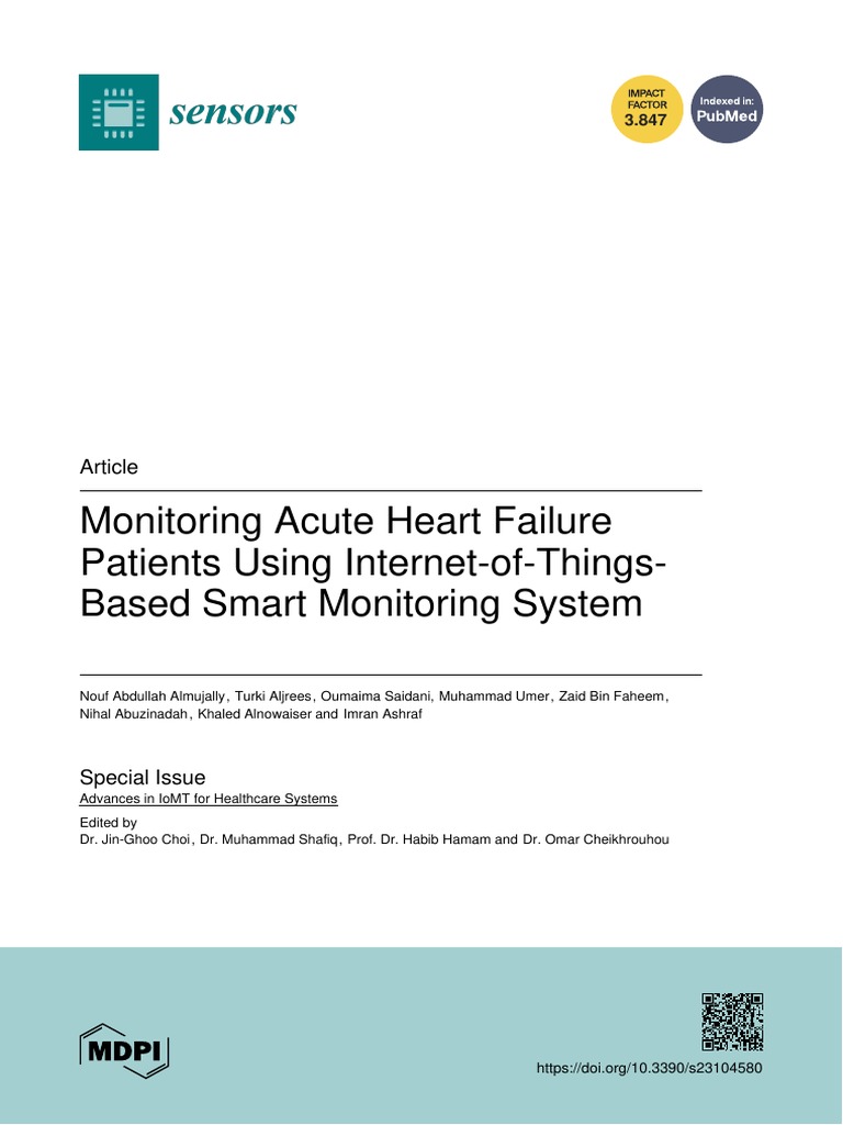 Sensors 23 04580 With Cover | PDF | Internet Of Things | Artificial ...